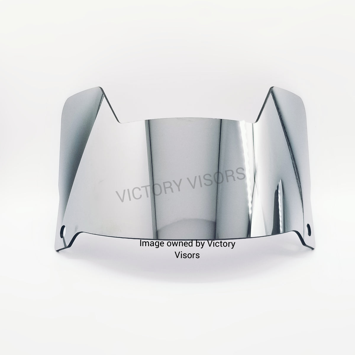 Easy Install Silver Chrome Football Visor – Victory Visors